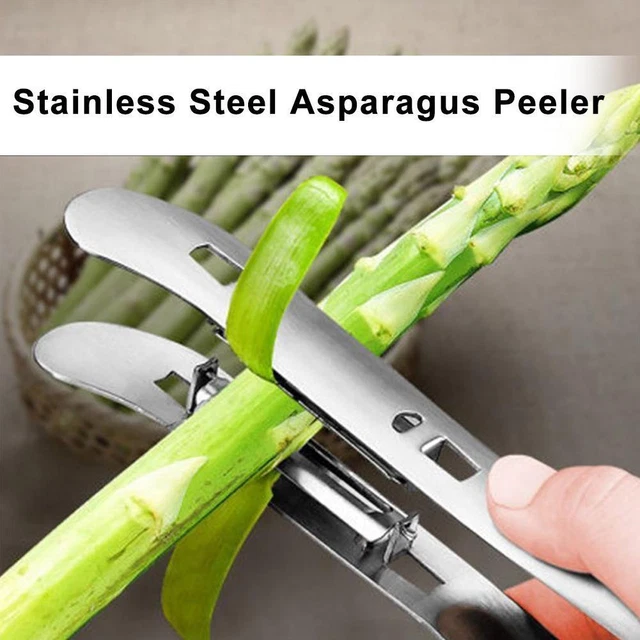 STAINLESS STEEL ASPARAGUS Yam Fruit Vegetable Peeler Tools Kitchen X1P6 ...