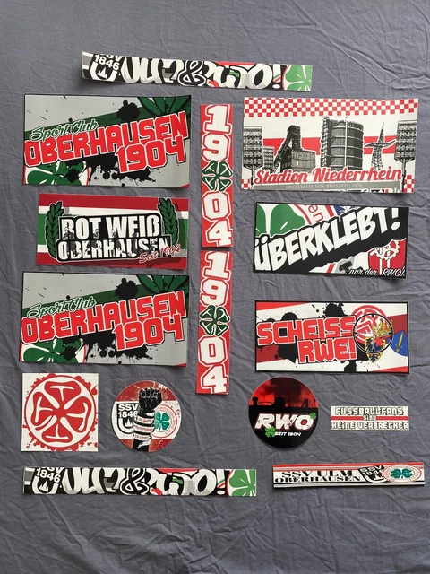 ROT WEISS OBERHAUSEN Aufkleber Szenekleber Sticker Ultras RWO EUR 15,00 ...