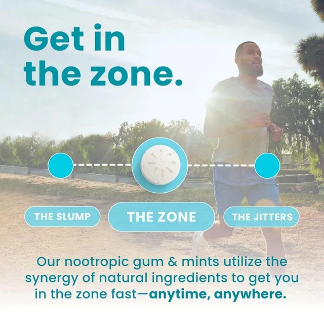 3PACK NEURO GUM Energy Mints with Caffeine L-Theanine Vit B12 B6 - 90 ...