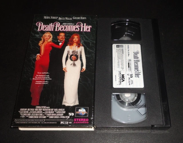 DEATH BECOMES HER (VHS, 1993) Meryl Streep Rare Horror Comedy Non ...