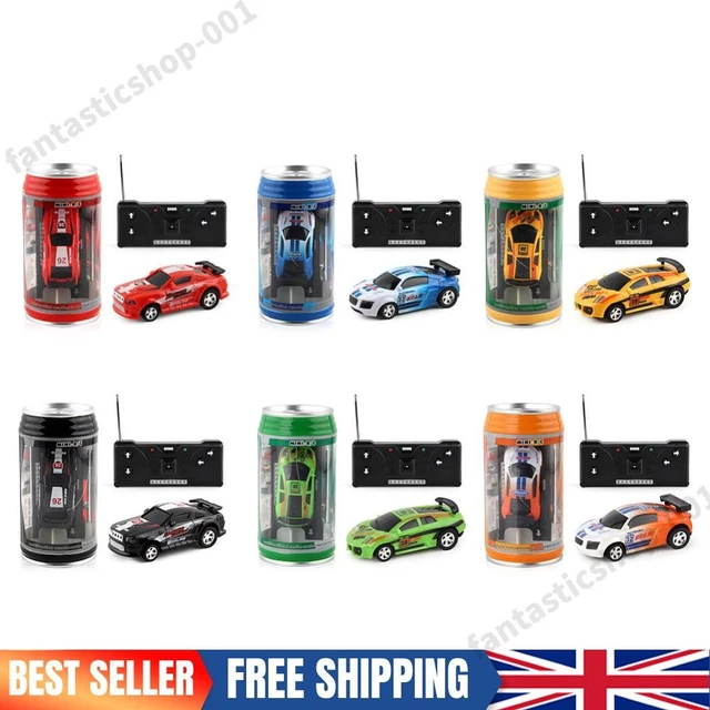 COKE CAN MINI Cans RC Car LED Lights Mini RC Car Micro Racing Car ...