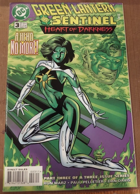 DC COMICS, GREEN Lantern & Sentinel, Heart of Darkness, A Hero No More ...