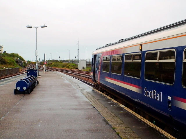 PHOTO SCOTRAIL Train At Mallaig A Scotrail Diesel Multiple Unit Waiting ...