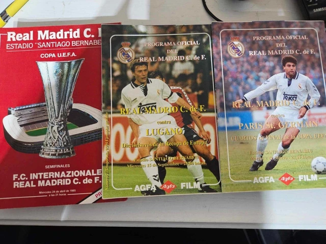 REAL MADRID UEFA programmes 1980s-90s *choose from list* £4.00 ...