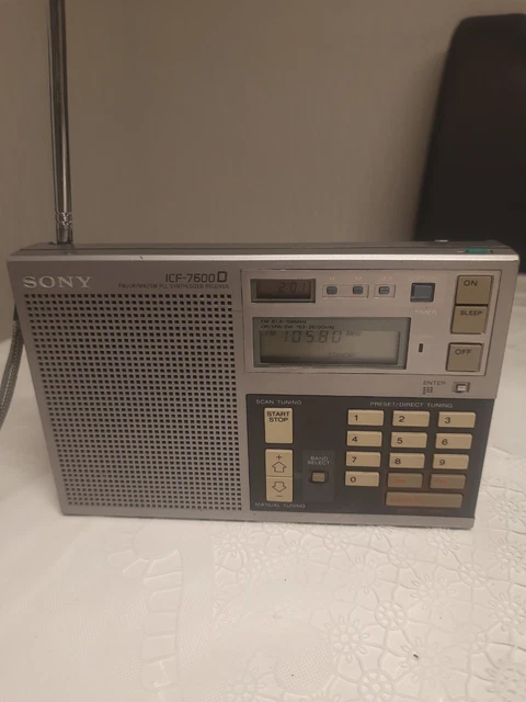 SONY ICF-7600D FM/LW/MW/SW PLL Synthesized Receiver Radio Weltempfänger EUR 29,00 - PicClick DE