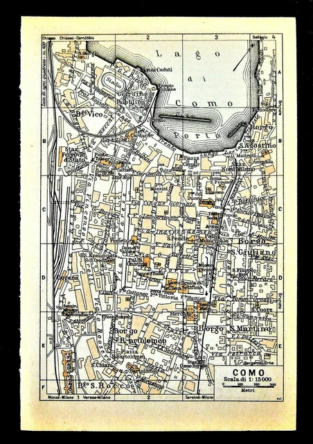 1939 MAPPA TOPOGRAFICA Citta di COMO e Dintorni.SCALA 1:15000.HACHETTE ... 1939 MAPPA TOPOGRAFICA Citta di COMO e Dintorni.SCALA 1:15000.HACHETTE ...