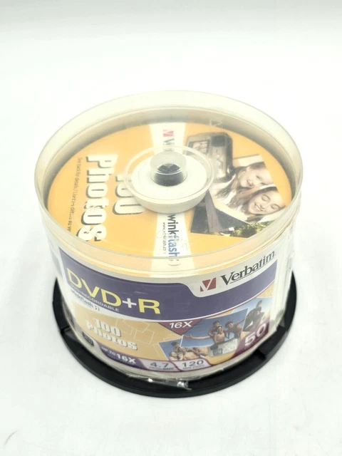 VERBATIM 50 PACK DVD+R 16X SPEED 4.7 GB **Brand New Sealed** $23.08 - PicClick CA
