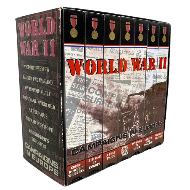 WORLD WAR II Campaigns In Europe VHS Box Set EUR 18,41 - PicClick FR