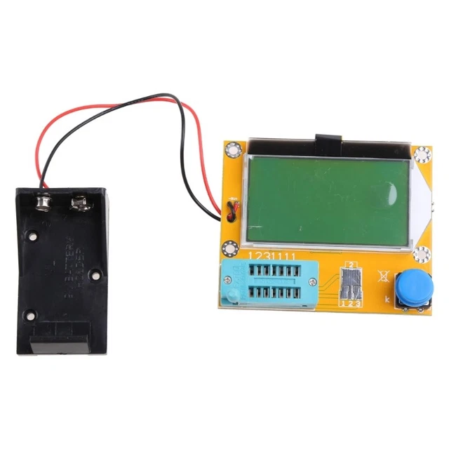 9V LCD DIGITAL Transistor Tester LCR-T4 Meter 12864 Backlight ...