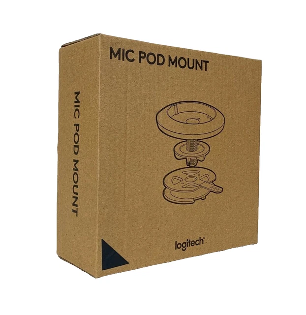 LOGITECH RALLY MIC Pod Table Ceiling Mount for Microphone White 952 ...