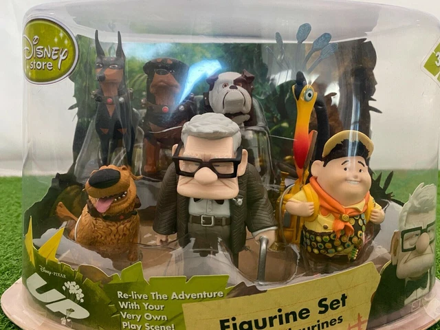 RARE DISNEY STORE Pixar UP FIGURINE SET Russell MOVIE Doug ORIGINAL ...
