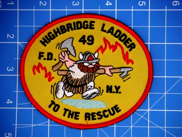 FDNY NEW YORK City Fire Department Ladder 49 Highbridge patch-B $8.00 ...