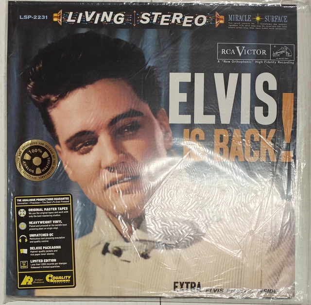 ELVIS PRESLEY - ELVIS IS BACK - Gatefold - SEALED - 180g Heavy Vinyl ...