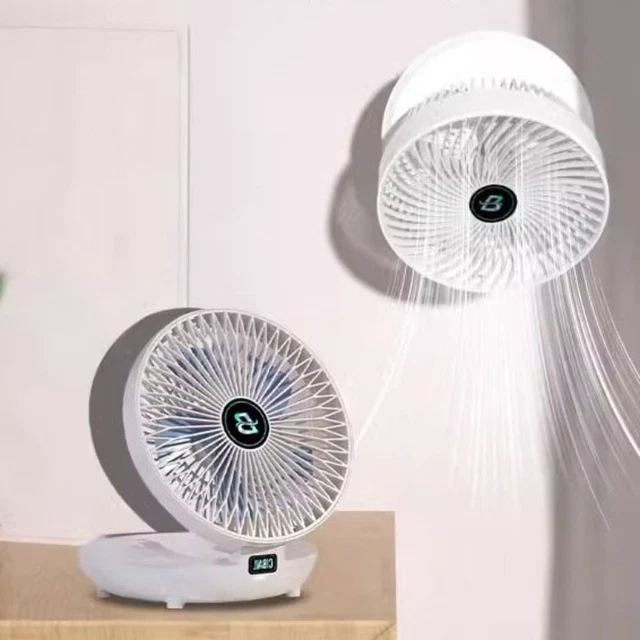 PORTABLE ELECTRIC TABLE Fan Adjustable Air Cooler Electric Folding Fan ...