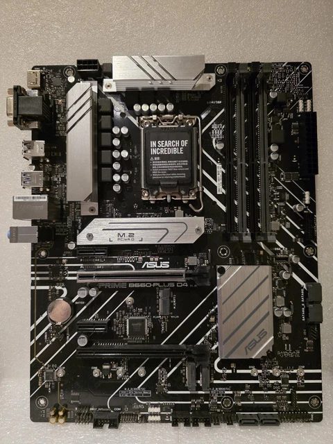 ASUS PRIME B660-PLUS D4 Intel 12th Gen Motherboard £68.28 - PicClick UK