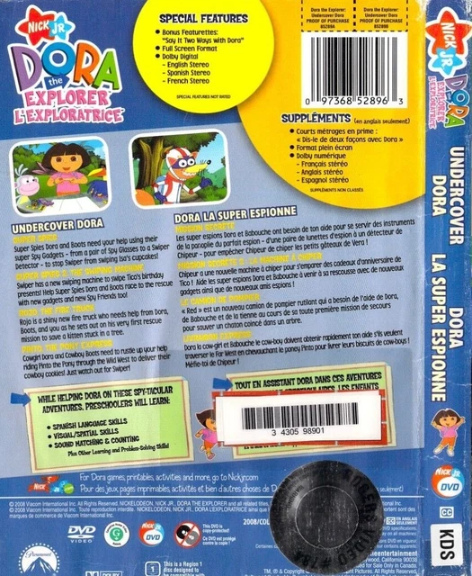 Dora The Explorer Undercover Dora Dvd