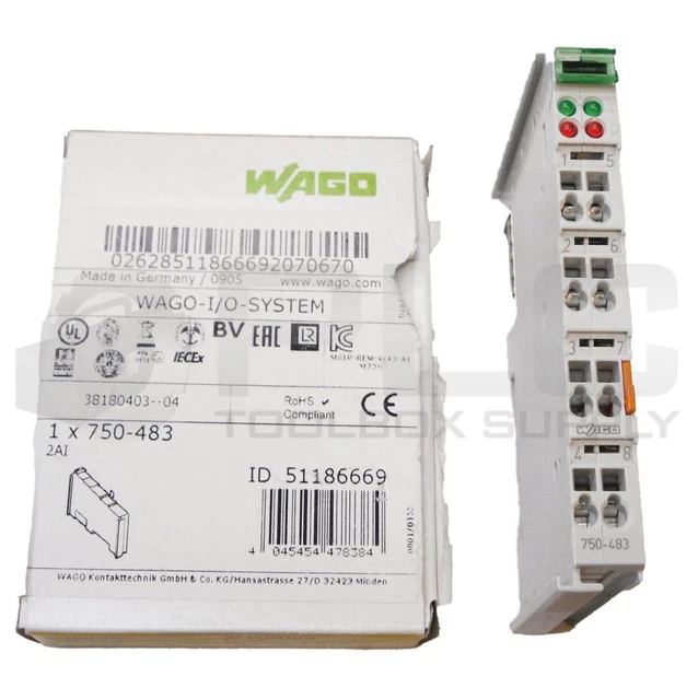 NEW WAGO 750-483 Analog Input Module 24Vdc 2 Channel $399.00 - PicClick