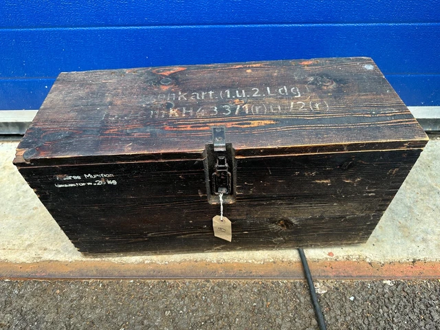 ORIGINAL WW2 GERMAN Army Wooden Transport Box EUR 97,88 - PicClick DE