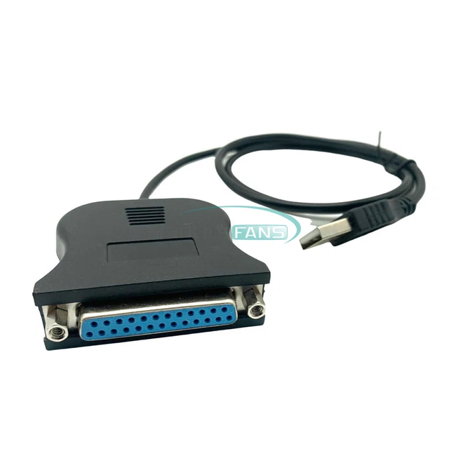 USB TO 25PIN Hole Parallel Port Cable DB25 Interface Printer Data Cable ...