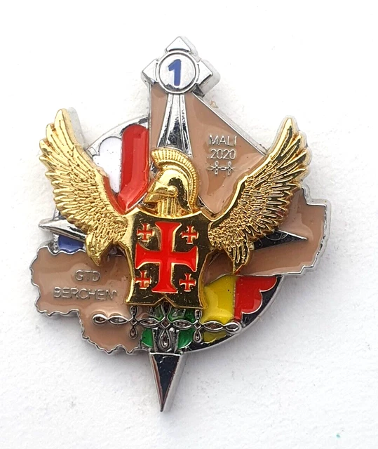 1ST PARATROOPER HUSSAR Regiment, 1st Esc Mali 2020, BMI pin cut £8.64 ...