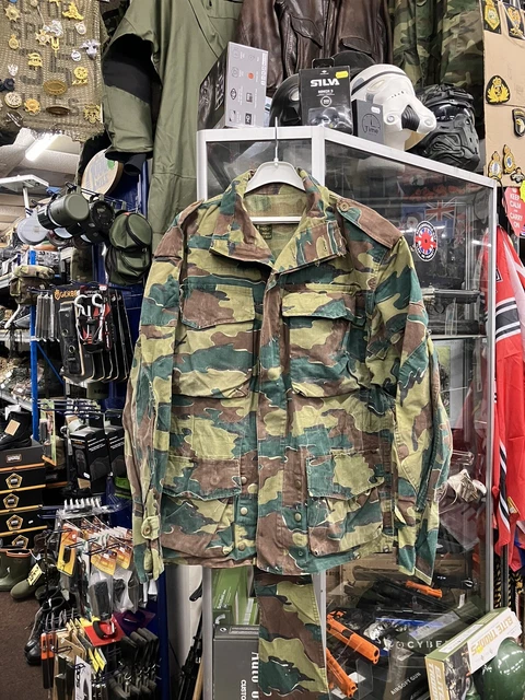 BELGIAN ARMY CONGO Camo Pattern Para Smock Dated 1958 Genuine Vintage ...