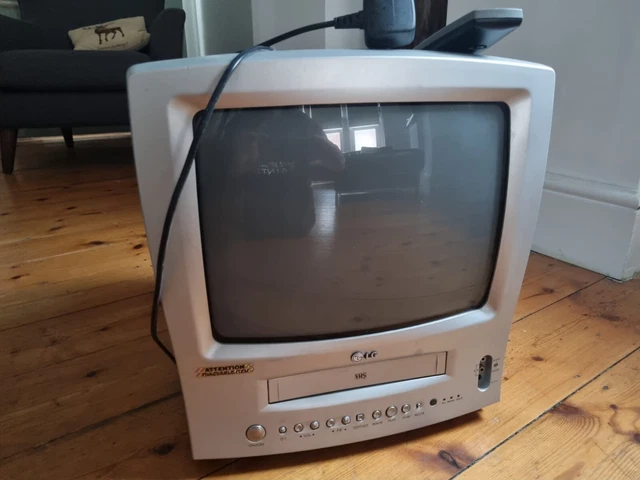 LG CRT TV Video 14’’ Combi Retro Gaming Cube Television KE-14P2S VHS ...