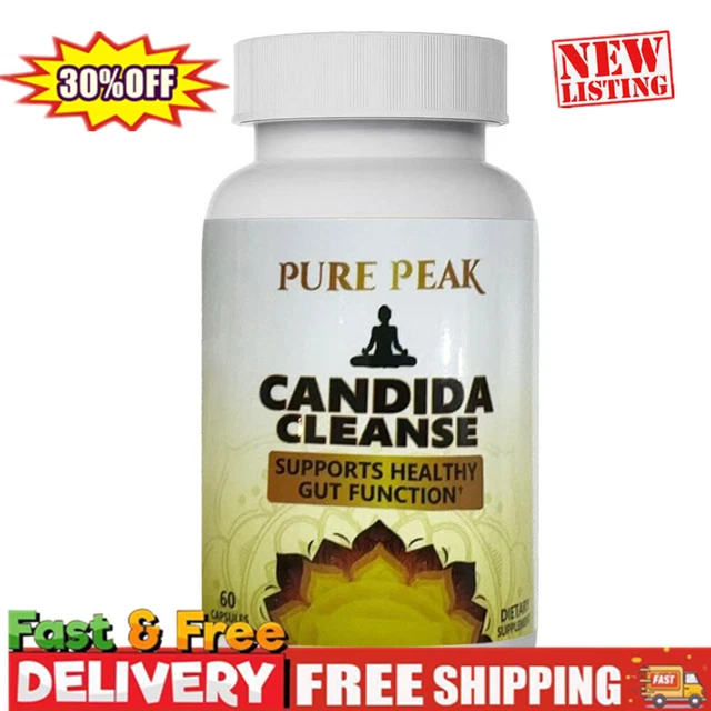 CANDIDA CLEANSE - Gut & Colon Support (60 Capsules) - for Men & Women ...