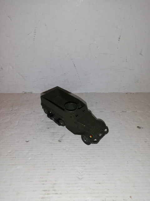 ANCIEN VEHICULE MILITAIRE Half Track Dinky Toys Meccano France N° 822 ...