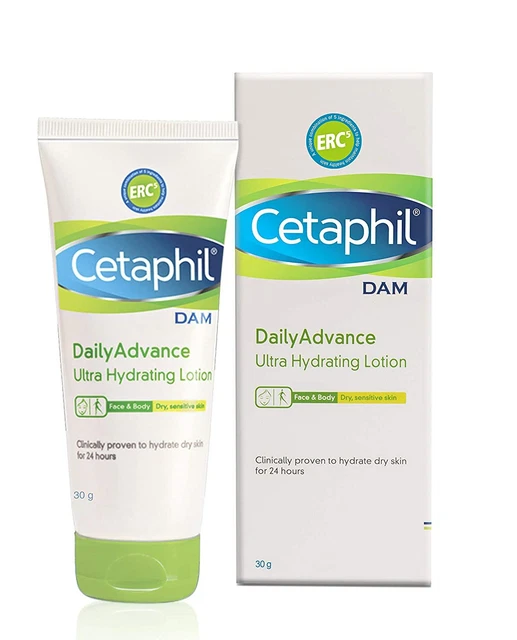 CETAPHIL DAM JOURNALIER Advance Ultra Hydratant Lotion, 30g Paquet De 2 ...
