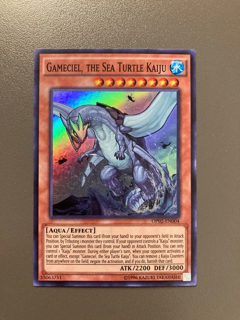 YU-GI-OH GAMECIEL, THE Sea Turtle Kaiju OP02-EN004, Super Rare, Near ...
