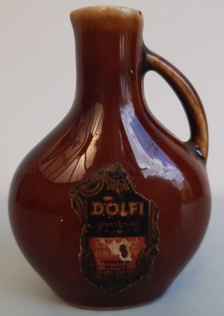 COLLECTIBLE VINTAGE DOLFI Ceramic Miniature Bottle of Cherry Brandy £6. ...