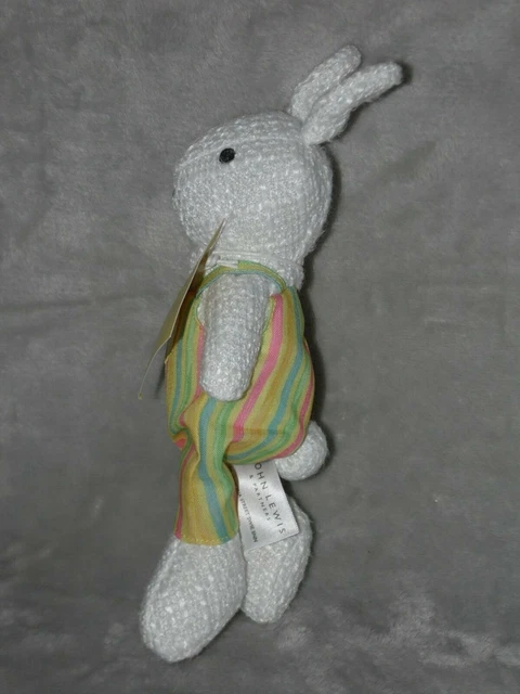 JOHN LEWIS WHITE bunny soft toy NEW rabbit comfirter £14.45 - PicClick UK