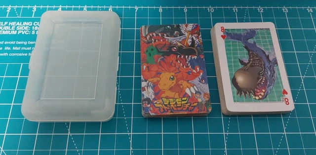 VINTAGE DIGIMON 54 Playing Card Deck W/Jokers and Case RARE Poker LIKE ...