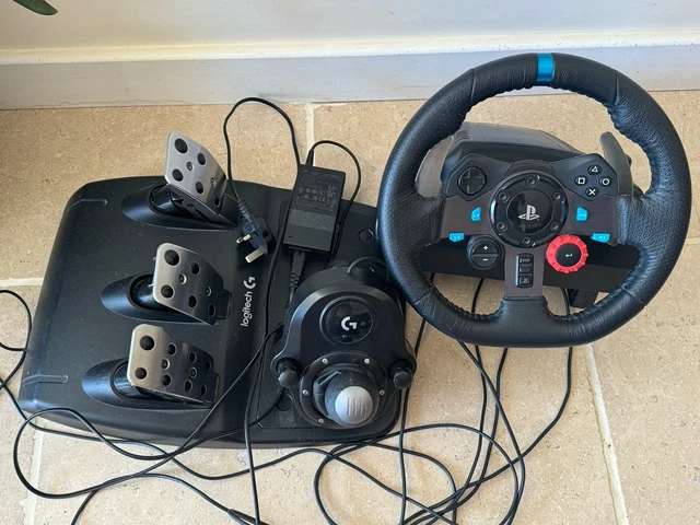 LOGITECH G29 STEERING Wheel With Pedals And Gear Stick Shifter ps4 ps5 ...