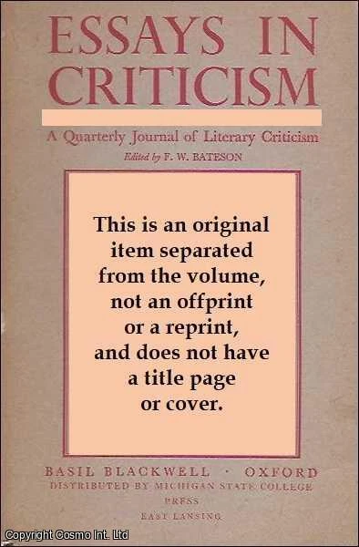 H.D. AND THE Problem Of Escapism. An Original Article From Essays In ...
