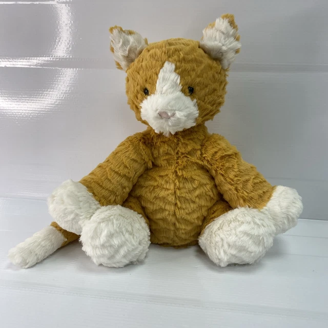 JELLYCAT FUDDLEWUDDLE GINGER Cat Kitten Kitty Soft Orange Plush Toy Medium FW6GC £39.99 ...
