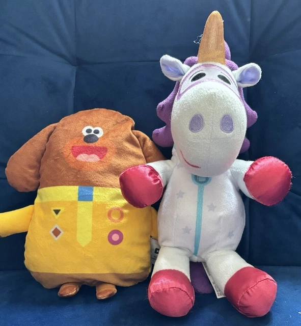 CBEEBIES GO JETTERS Ubercorn Plush Soft Toy Talking & Hey Duggee Bean ...