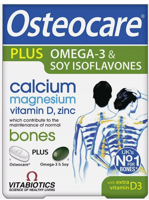 PACK OF 3 Vitabiotics Osteocare Plus Omega-3 and Soy Isoflavones 84 ...