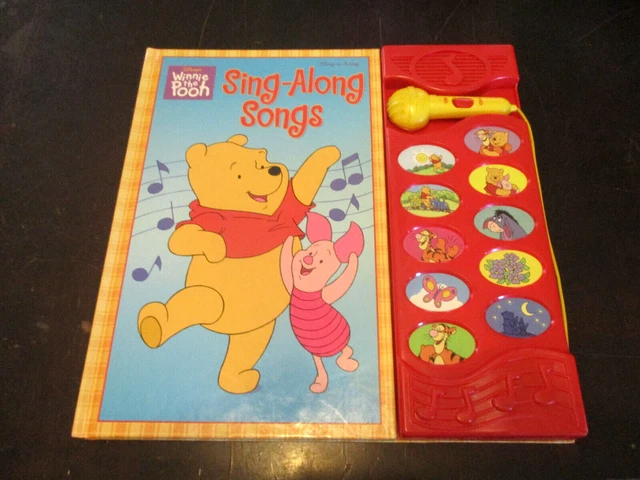 DISNEY'S 2000 WINNIE The Pooh 10 Sing-Along Songs,Play-A-Song Hc Book ...
