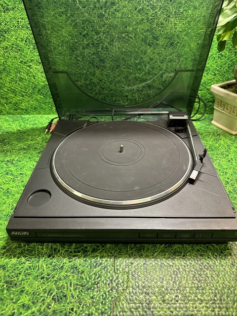 VINTAGE PHILIPS TURNTABLE Full Front Operated Belt Drive System Needs ...