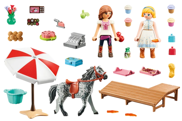 PLAYMOBIL 70696 SPIRIT Untamed Miradero Stand de Bonbons Courses ...