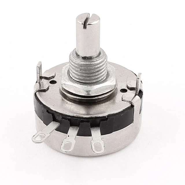 100K OHM SINGLE Drehung 3Terminal Carbon Lineare Potentiometer WH118-2w ...