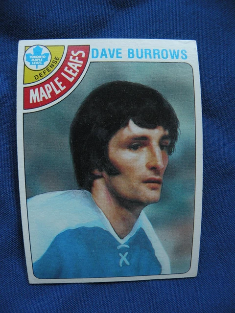 1978/79 TOPPS DAVE Burrows Maple Leafs card #254 Hockey NHL $1 S&H EUR ...