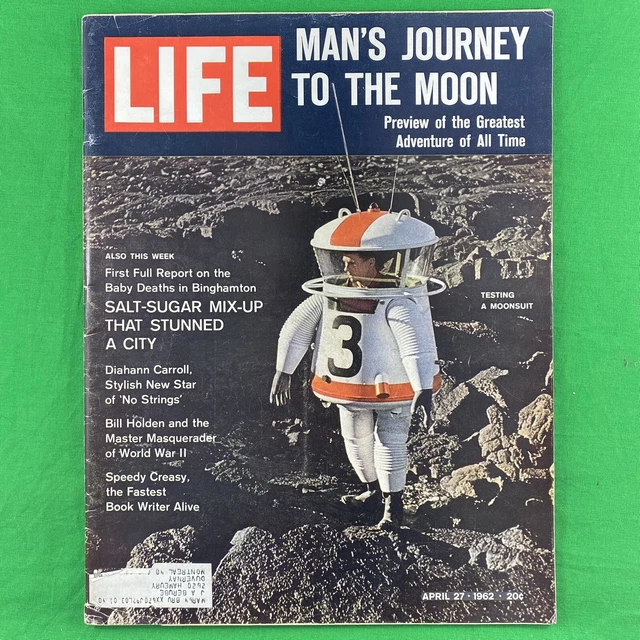 LIFE MAGAZINE APRIL 27 1962 Man’s Journey To The Moon NASA Astronaut ...