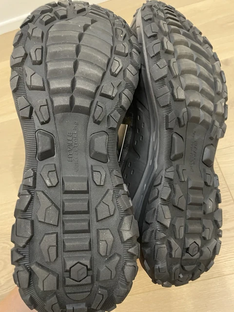 FITVILLE MEN’S WIDE Hiking Shoes. Breathable, Waterproof. Black/Grey ...