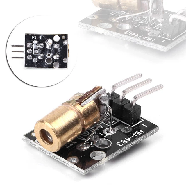 NEW LASER HEAD Sensor Transmitter Module Board 5V KY-008 Fit PIC AVR $9 ...