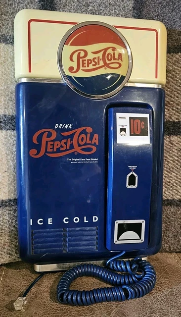 VINTAGE 1990S PEPSI Cola Wall Mount Telephone Vintage Soda Machine £37. ...