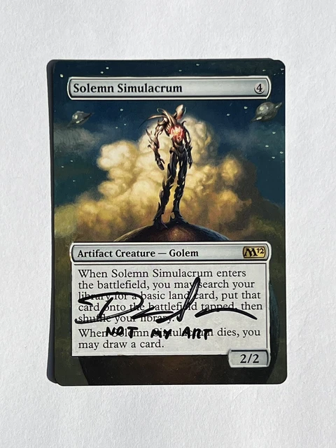 SIMULACRE SOLENNEL MODIFIÉ peint à la main MTG Alter Dan Scott signé, lu ! EUR 77,68 - PicClick FR