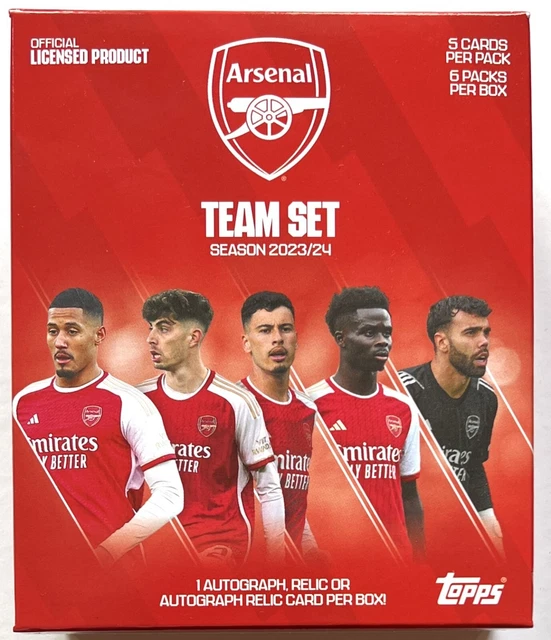 TOPPS ARSENAL OFFICIAL Team Set 2023/24 - Complete Your Collection ...