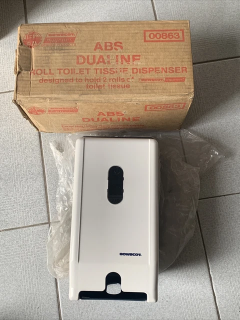 BOWSCOT HYGENEX ABS Dualine Roll Toilet Paper Tissue Dispenser ...